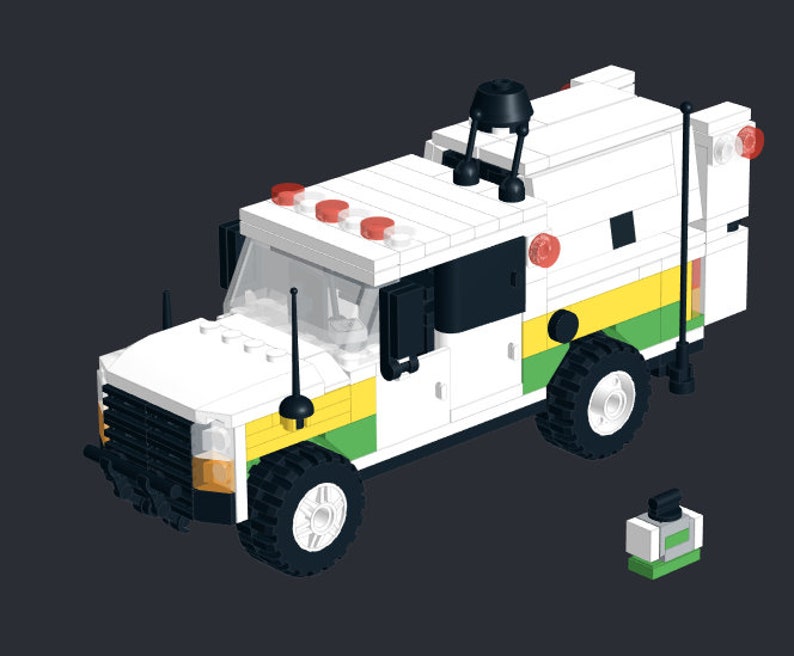 Lego Fire Hazmat Command Truck (digital Instructions Only) - Etsy
