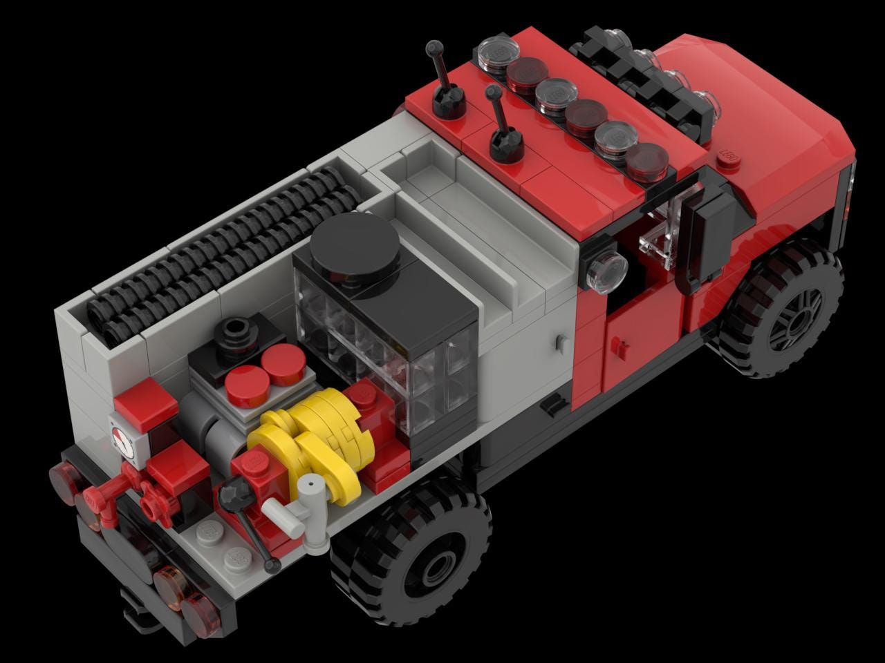Lego Fire Brush Truck (digital Instructions) - Etsy