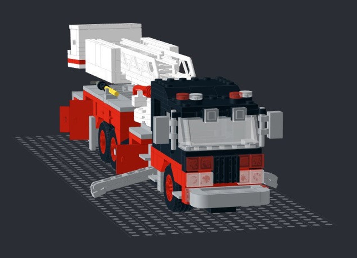 Lego Fire Truckpdf File of Custom Lego Tower Truck - Etsy
