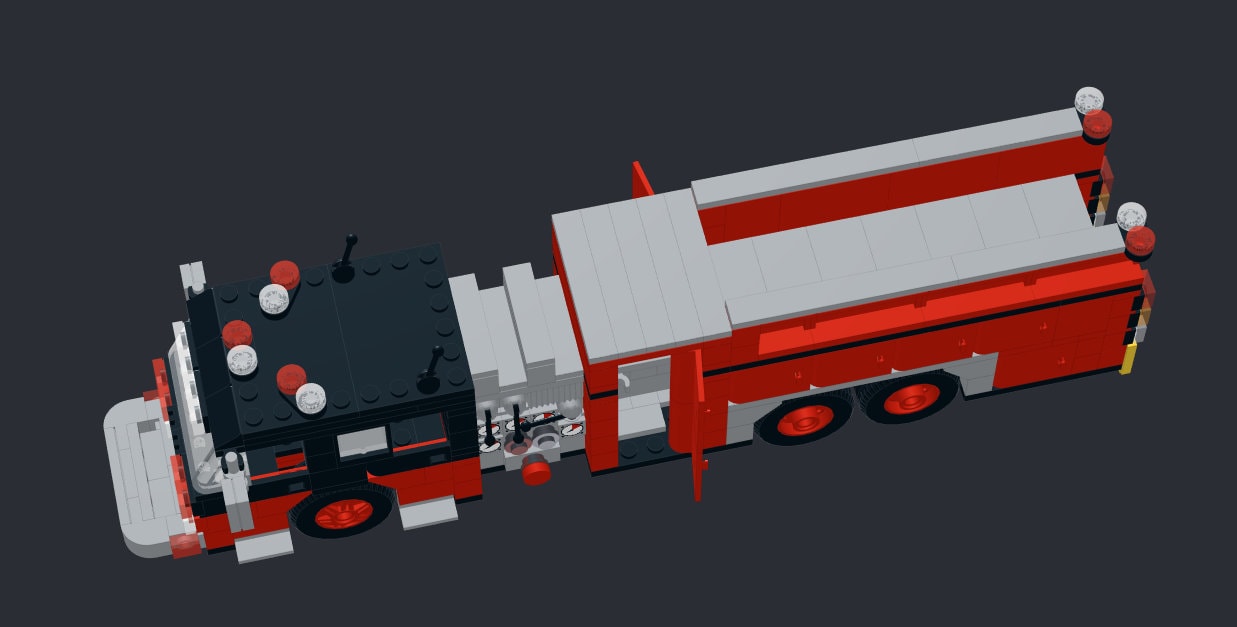 Custom Lego Fire Tanker/tender Instructions digital Instructions Only ...