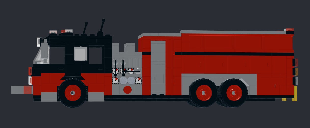 Custom Lego Fire Tanker/tender Instructions digital Instructions Only ...