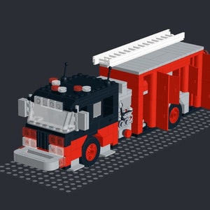 Lego Fire Truck--pdf File of Custom Lego Fire Truck Instructions ...