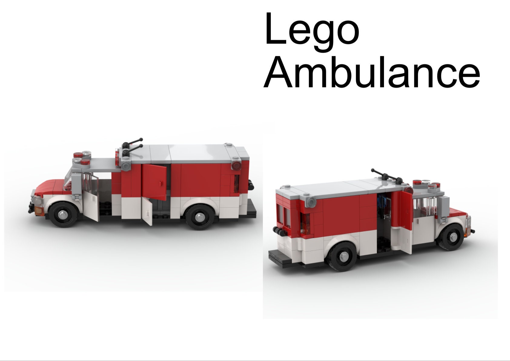 Custom Lego Ambulance PDF Instructions (INSTRUCTIONS ONLY) - Etsy
