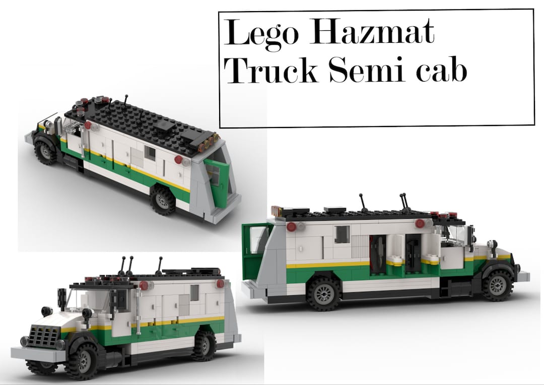 Digital Instructions -lego Semi Cab Hazmat Truck (digital Instructions ...