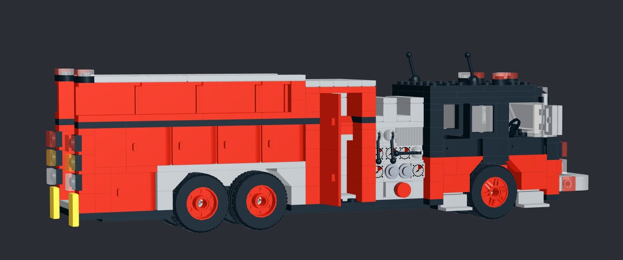 Custom Lego Fire Tanker/tender Instructions digital Instructions Only ...