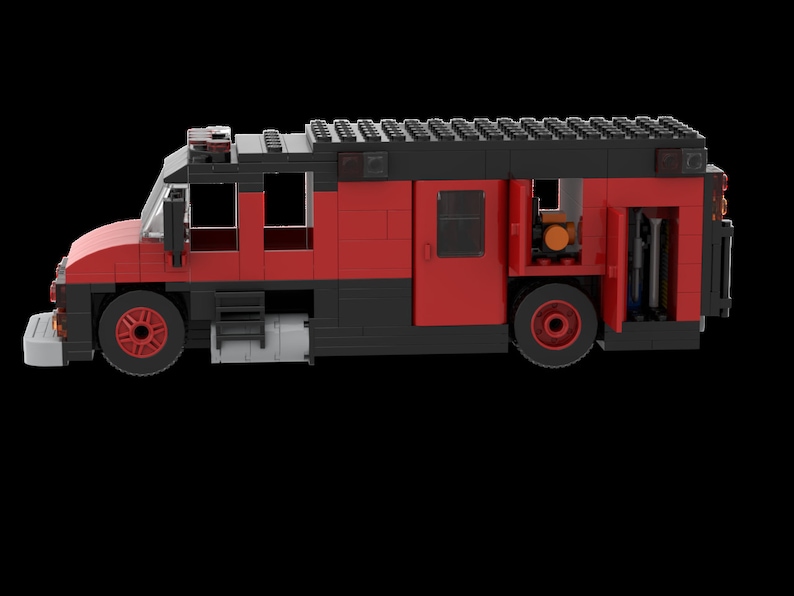 UPDATED Lego Fire Rescue Comand Unit instructions Only - Etsy