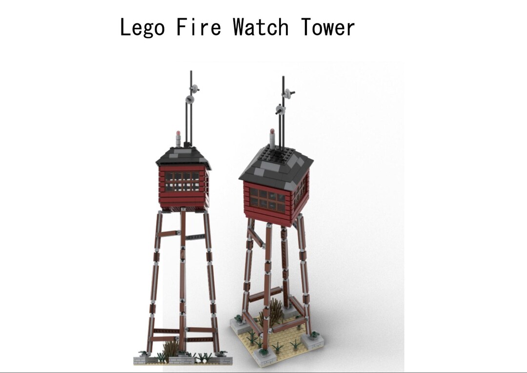 Lego Fire Watch Tower (DIGITAL INSTRUCTIONS ONLY) - Etsy