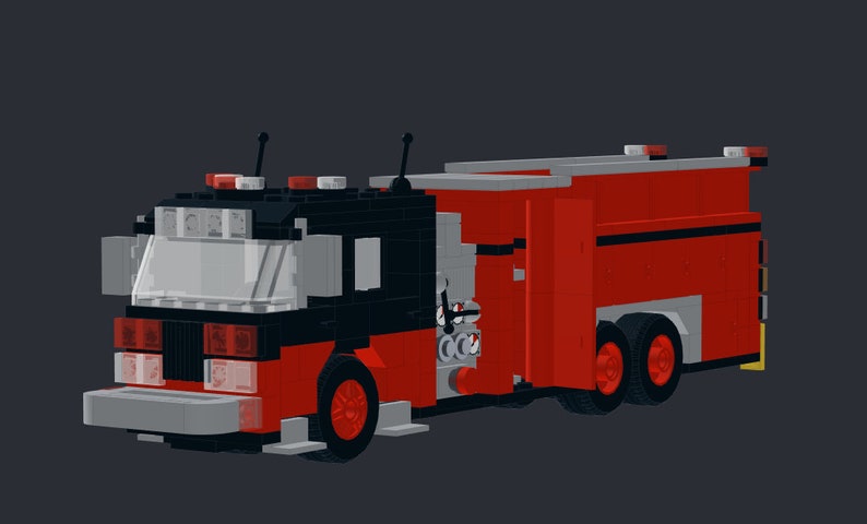 Custom Lego Fire Tanker/tender Instructions (digital Instructions Only ...
