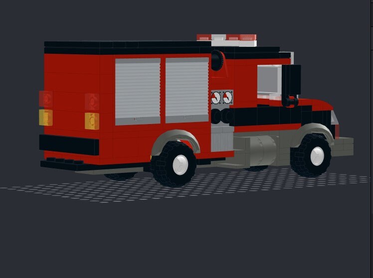 Lego Fire Truck--pdf of Custom Realistic Lego Fire Engine Instructions ...