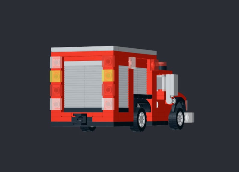 Lego Fire Mini Pumper digital Instructions - Etsy