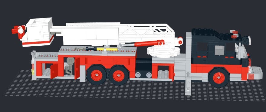 Lego Fire Truckpdf File of Custom Lego Tower Truck Instructions ...