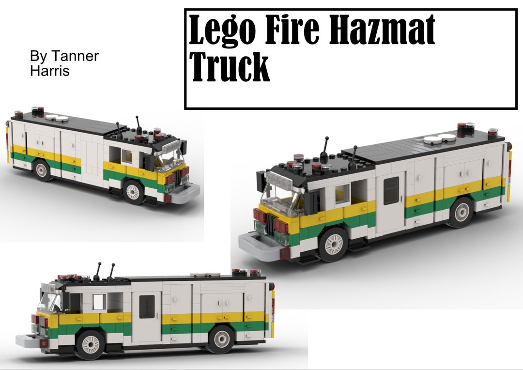 Lego Fire Hazmat Truck (digital Instructions) - Etsy