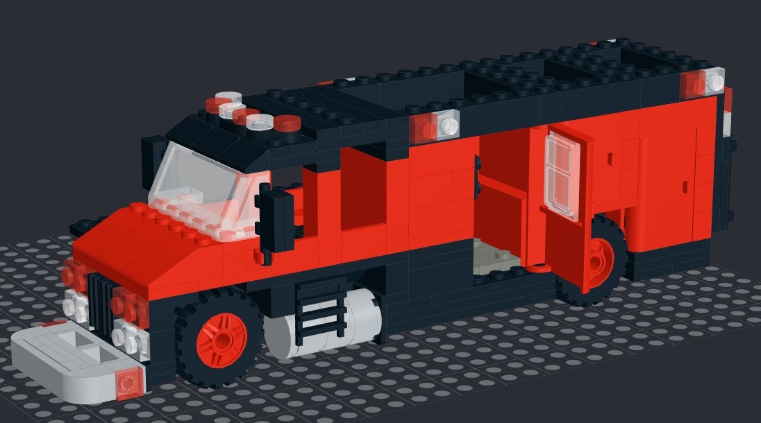 Lego Fire Rescue Comand Unit (instructions Only) - Etsy