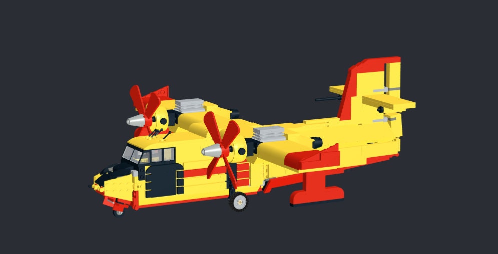 Custom Lego Fire Air Tanker (digital Instructions Only) - Etsy