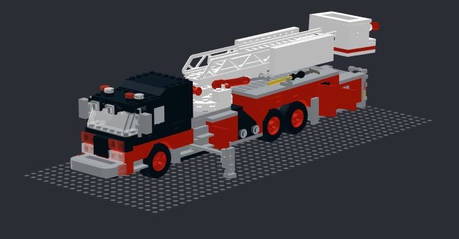 Lego Fire Truckpdf File of Custom Lego Tower Truck Instructions ...