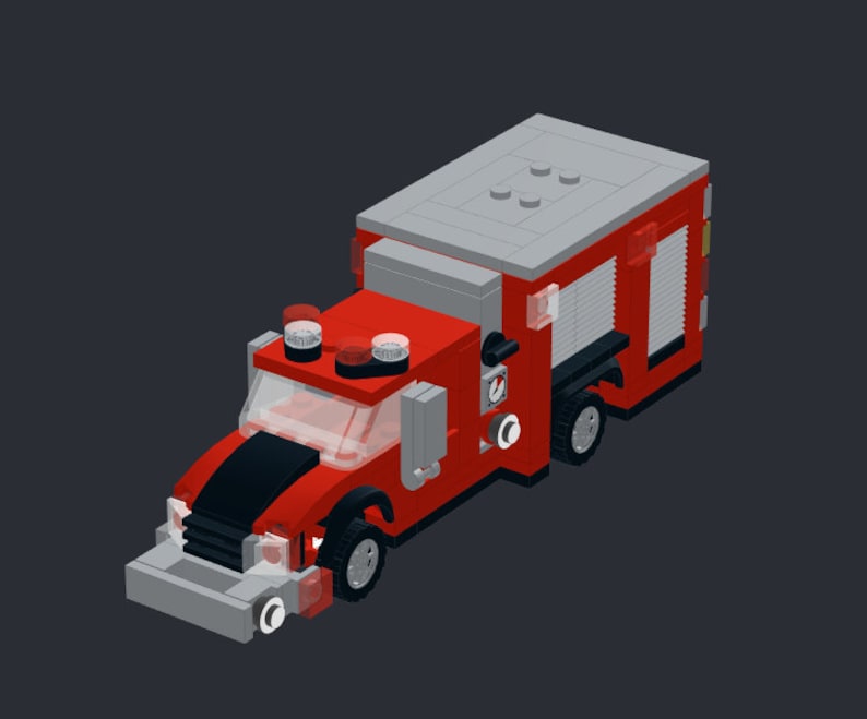 Lego Fire Mini Pumper (digital Instructions) - Etsy