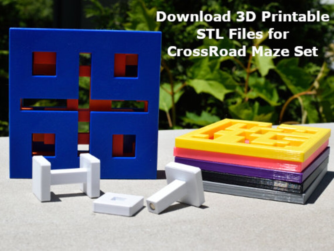 Download 3D Printable STL Files for Crossroad Maze Set - Etsy
