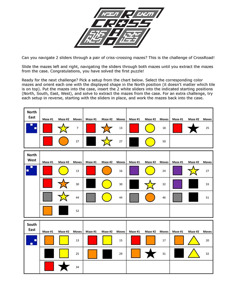 Download 3D Printable STL Files for Crossroad Maze Set - Etsy