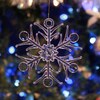 Handmade Clear Glass Snowflake Ornament ~ Straight Tip Design~ - Etsy