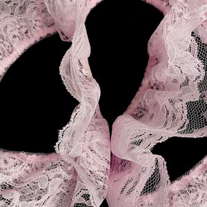 Light Pink Ruffled Lace, 3 Inch Lace, 3 Tier Lace Trim, Clothing ...