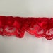 2 Yds Scarlett Red Lace With Ribbon Decorative Red Lace Trim - Etsy