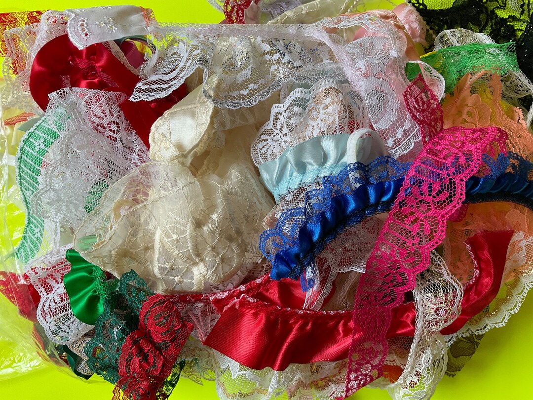 50 Piece Lace Scrap Bag, Huge Assortment of Lace Trims Remnants in ...