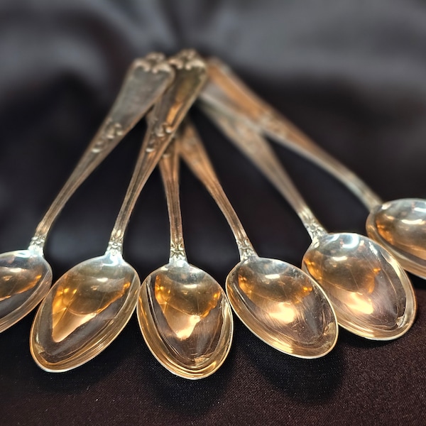Solid Sterling Silver Tea Spoons - Etsy