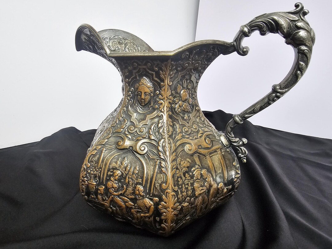 Antique Hanau Silver Pitcher, Wolf & Knell, Ornate Dutch Style Vase - Etsy