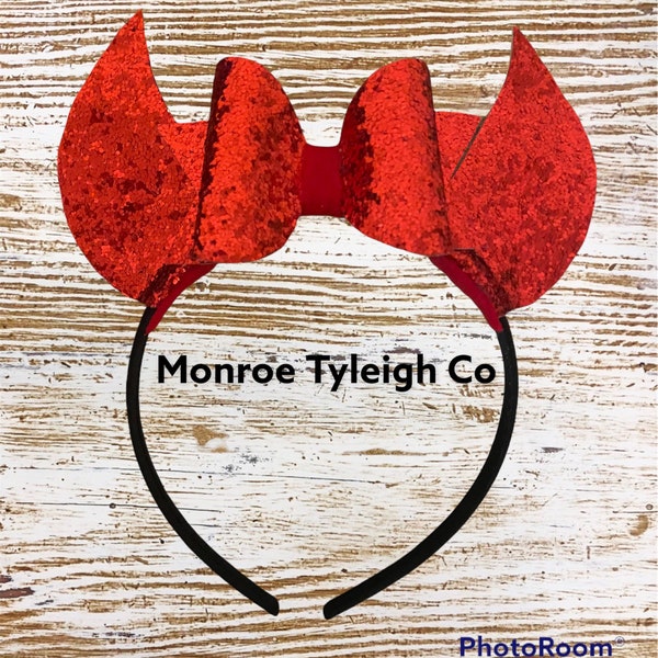 Glitter Devil Horns - Etsy