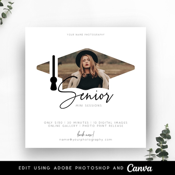 Senior Ad Template - Etsy