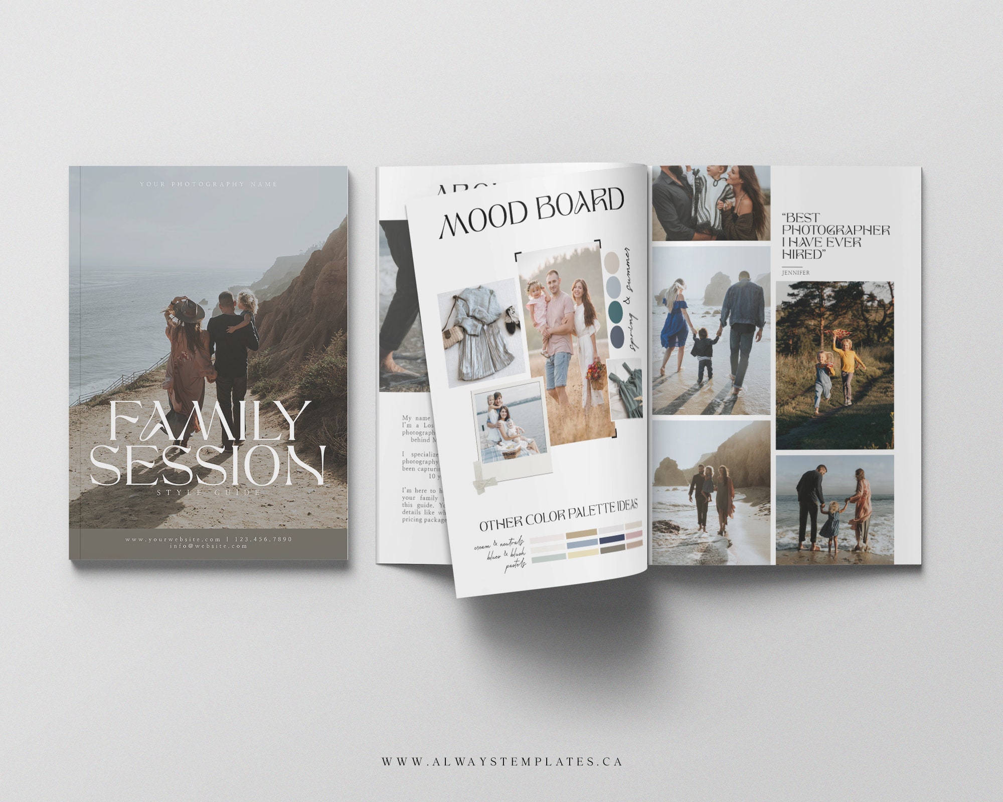 Family Photography Style Guide Magazine Template | Dusk - Etsy Australia