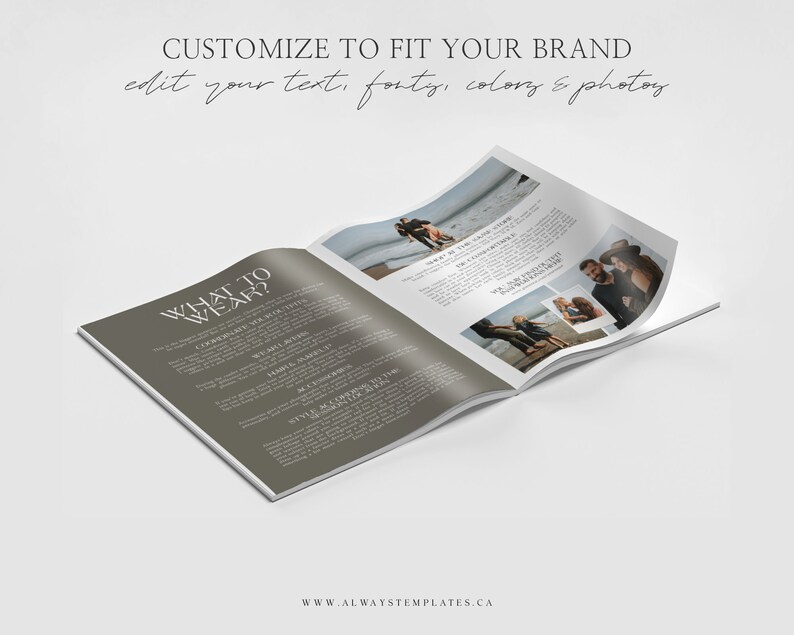 Family Photography Style Guide Magazine Template | Dusk - Etsy