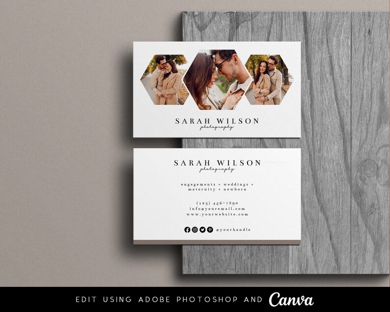 Photography Business Card Template Business Card Canva - Etsy