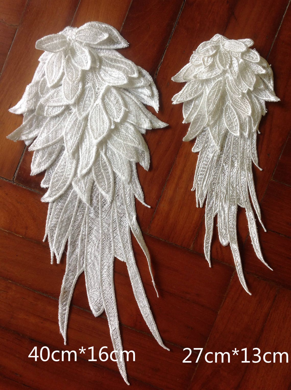 1 Pair Lace Wing Applique3d Lace Appliquewedding Dress | Etsy