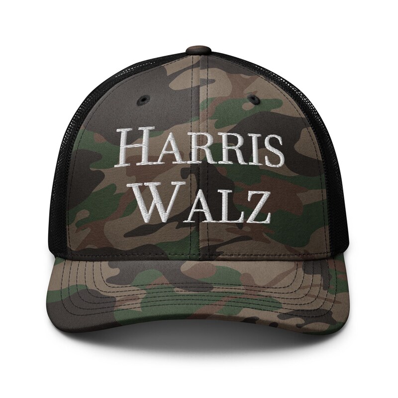 Harris Walz Camo Hats - Etsy
