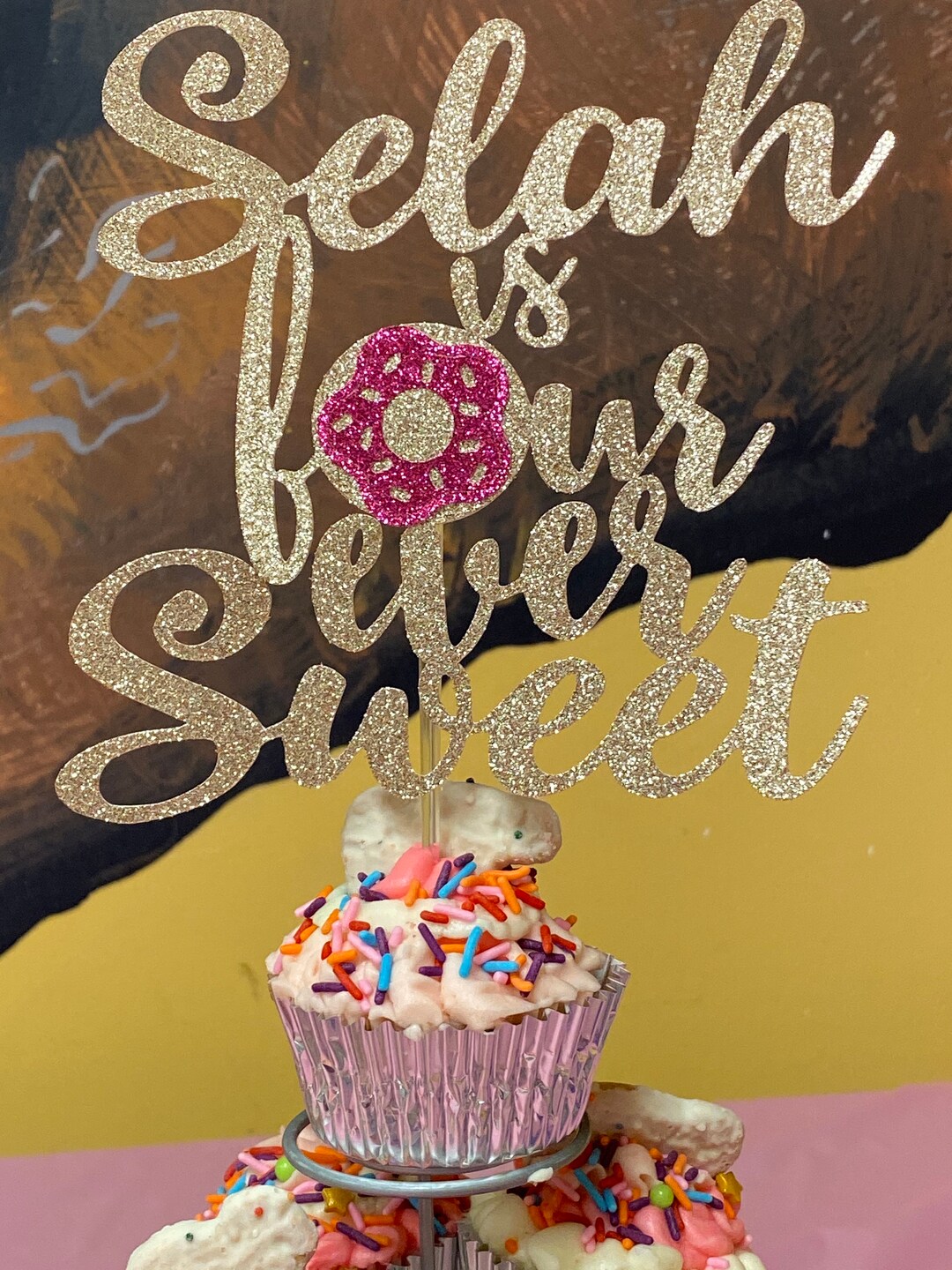Four Ever Sweet Cake Topper - Etsy
