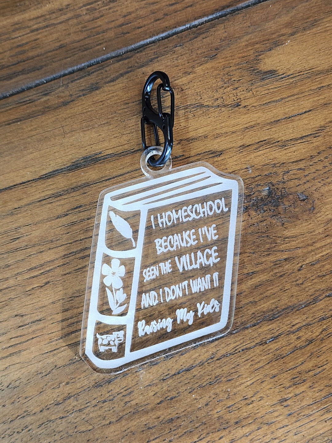 Laser Engraved Acrylic Homeschool Keychain - Etsy