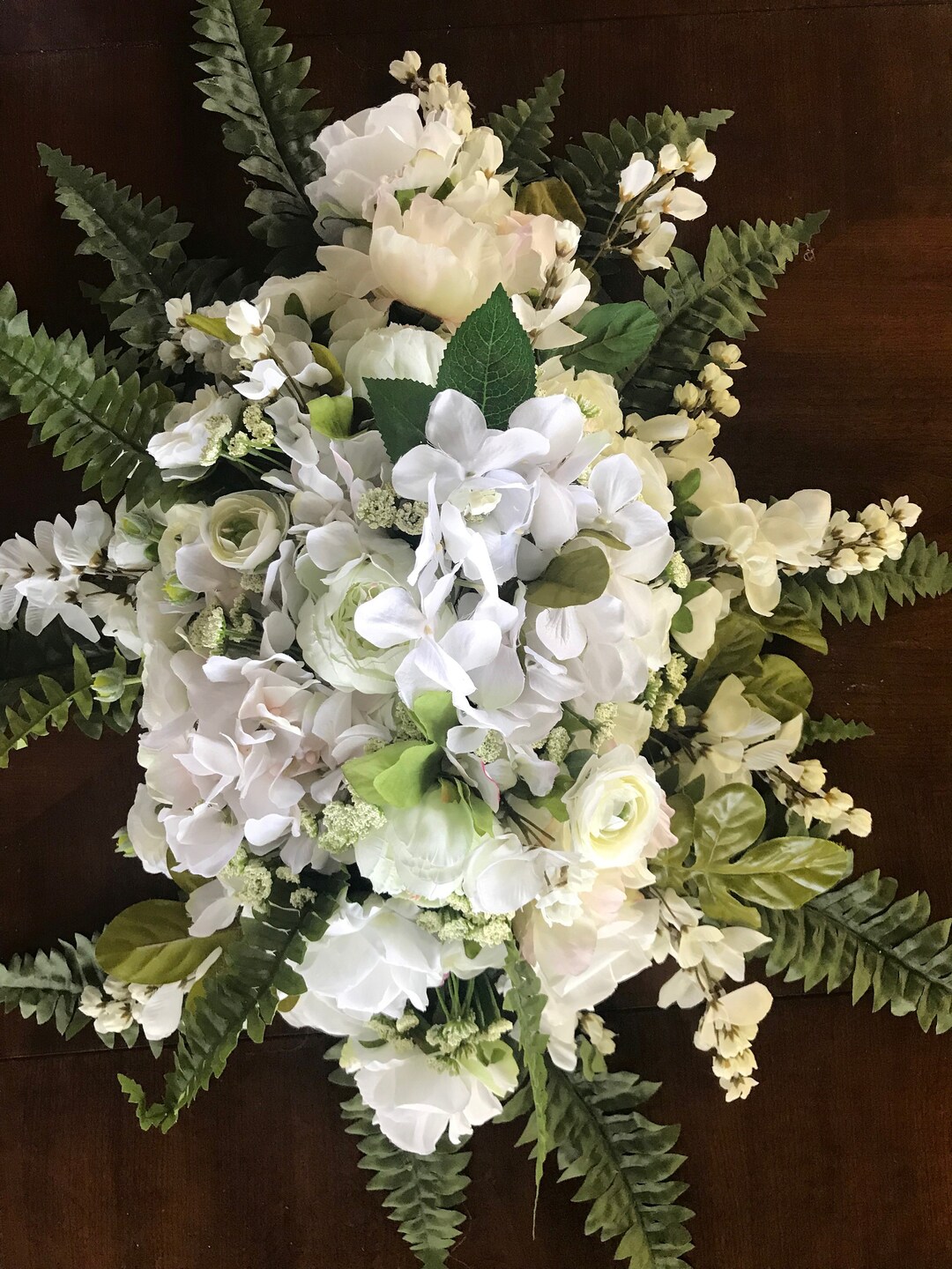 Silk Floral Casket Spread, Funeral Arrangement - Etsy