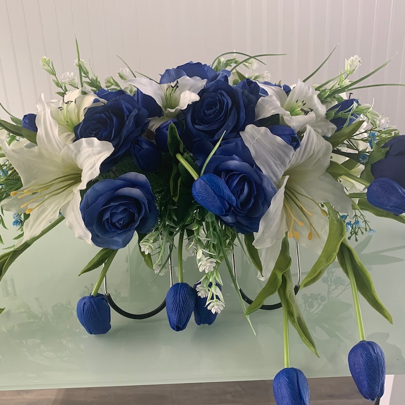 Saddle Flowers for Headstone - Etsy
