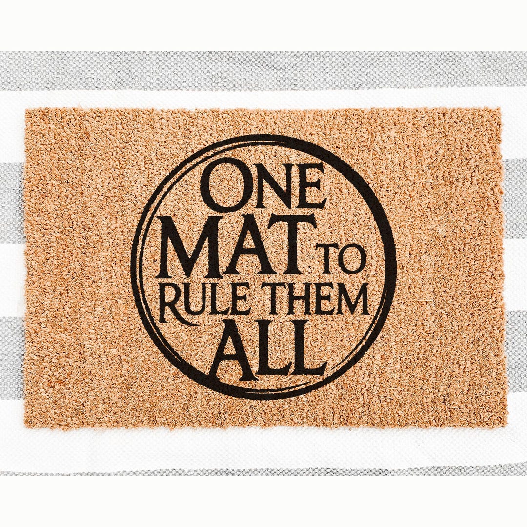 One Ringto Rule Them All, Gandalf Lord of the Ring Doormat, the Hobbit ...