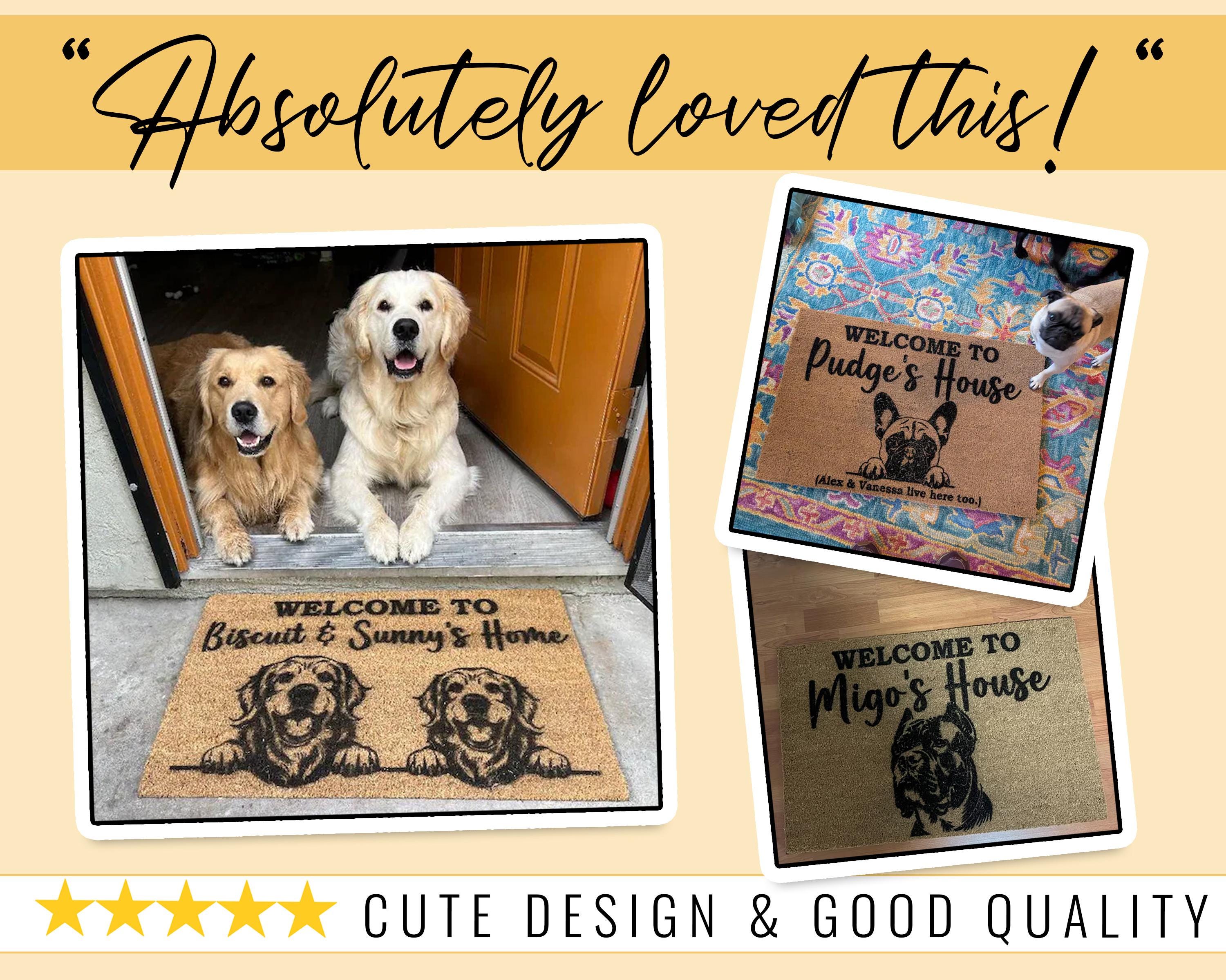 Personalized Dog Gift, Welcome Mat Dog, Dog Doormat, Custom Dog Gift ...
