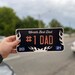 Custom Fathers Day License Plate Gift, Gifts for Dad, Fathers Day 2021 ...