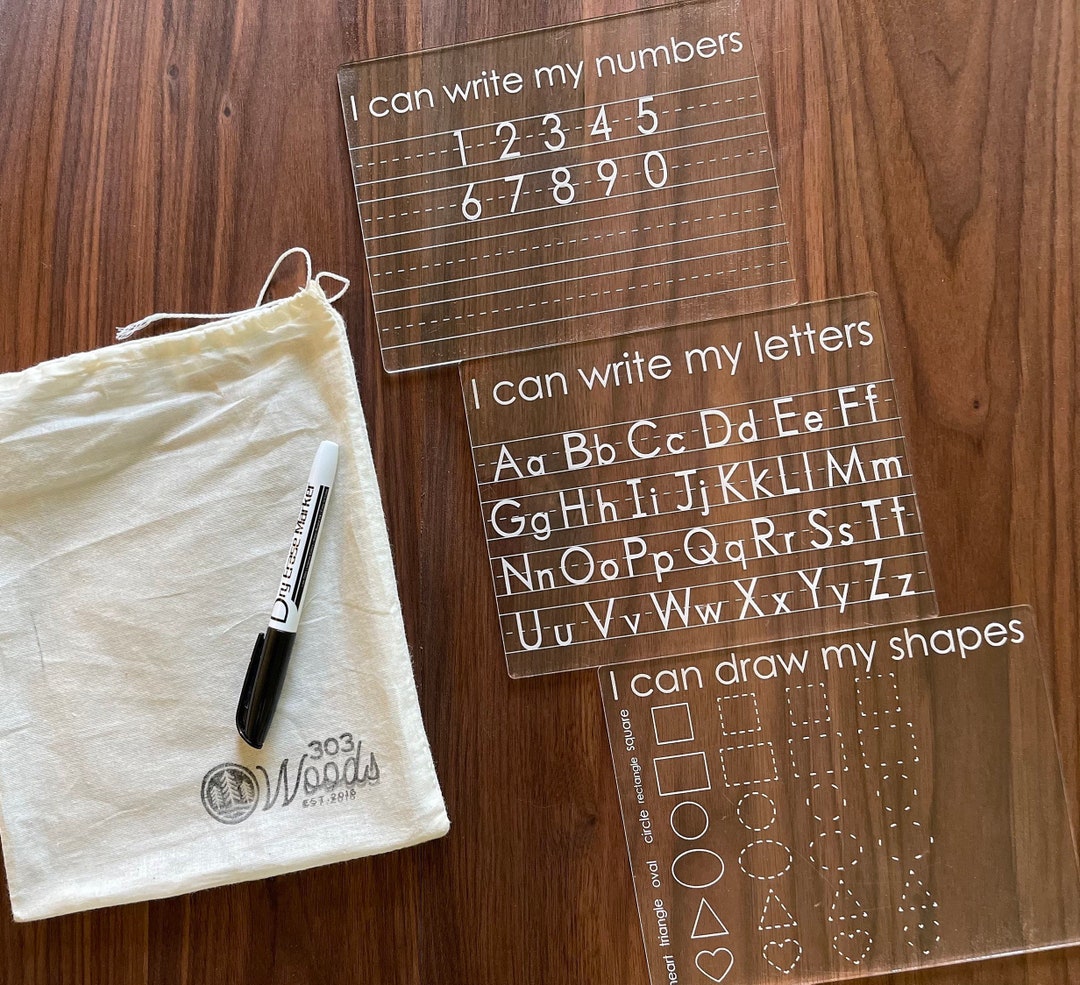 Dry Erase Tracing Board Bundles | Letters, Numbers & Shapes Tracing ...