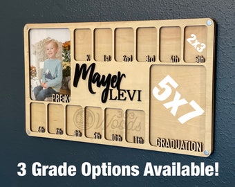 Personalized Pre K to Graduation School Picture Frame,grade School ...