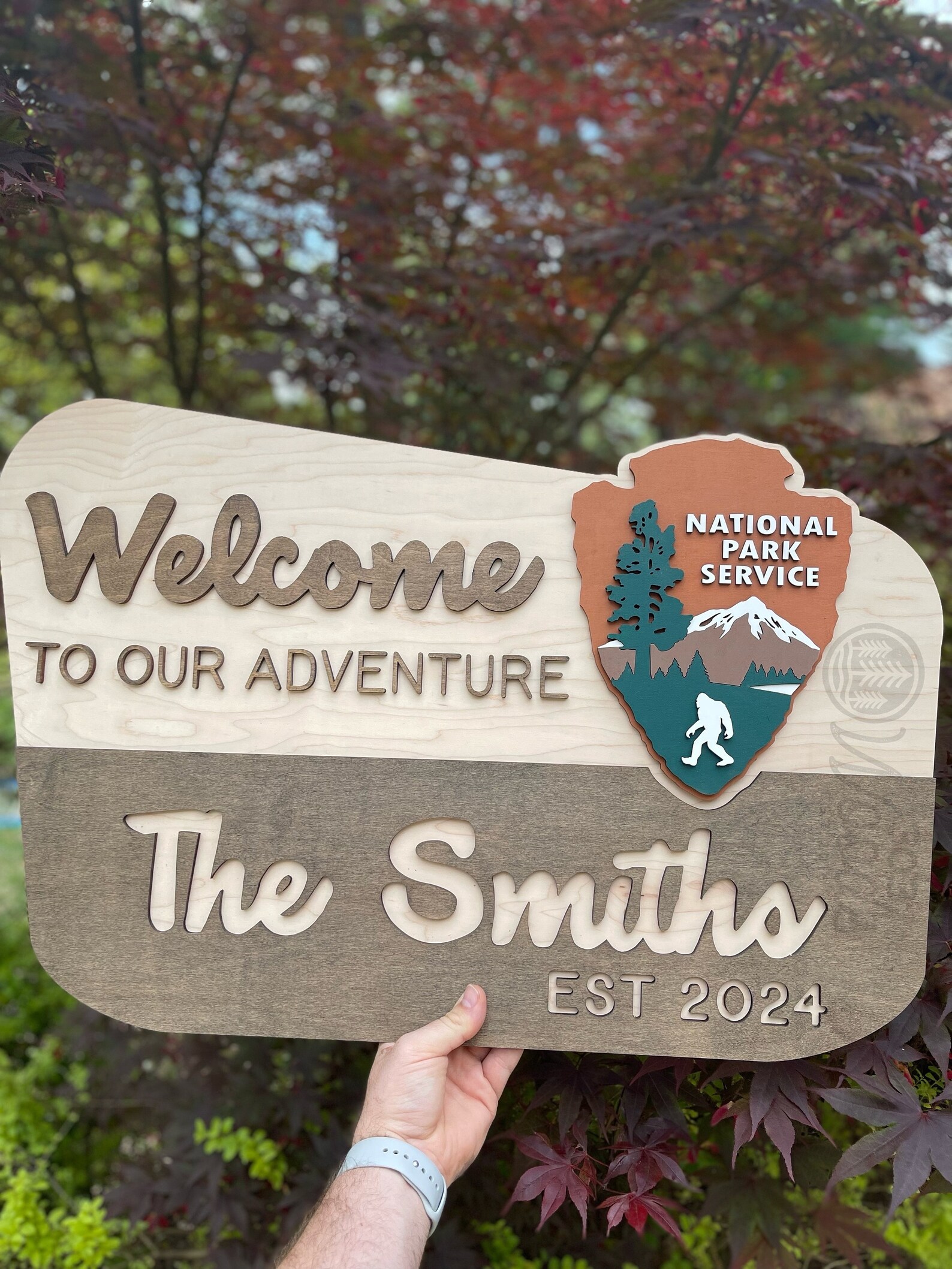 National Park Service Welcome Sign, Custom NPS Sign, Wedding Sign ...