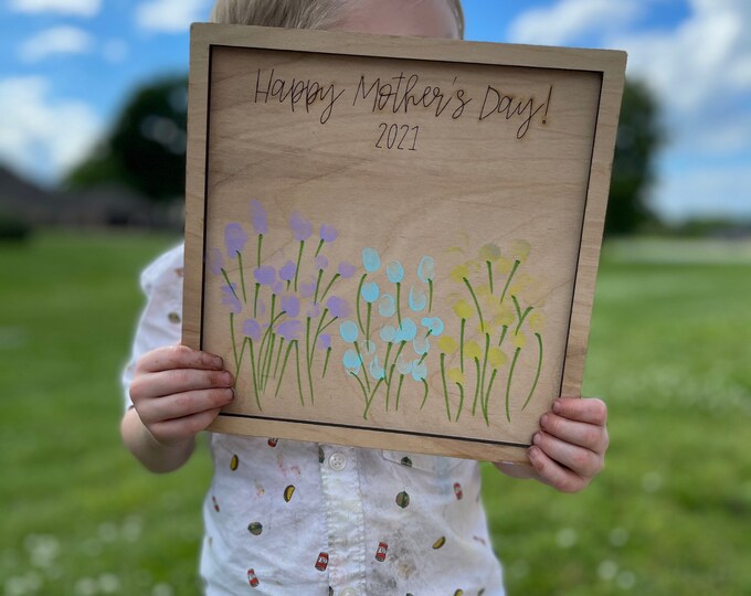 Mothers Day & Fathers Day Handprint Kits Kids Crafts Gifts | Etsy