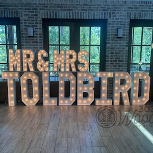 Large Light up Marquee Letters: Wedding & Event Decor - Etsy