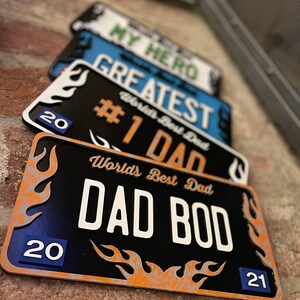Custom Father’s Day License Plate Gift, Gifts for Dad, Fathers Day 2021 ...