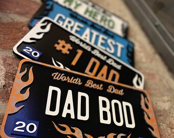 Dad License Plate - Etsy