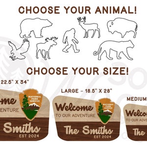 Custom National Park Kids Name Sign: Woodland Adventure Decor - Etsy